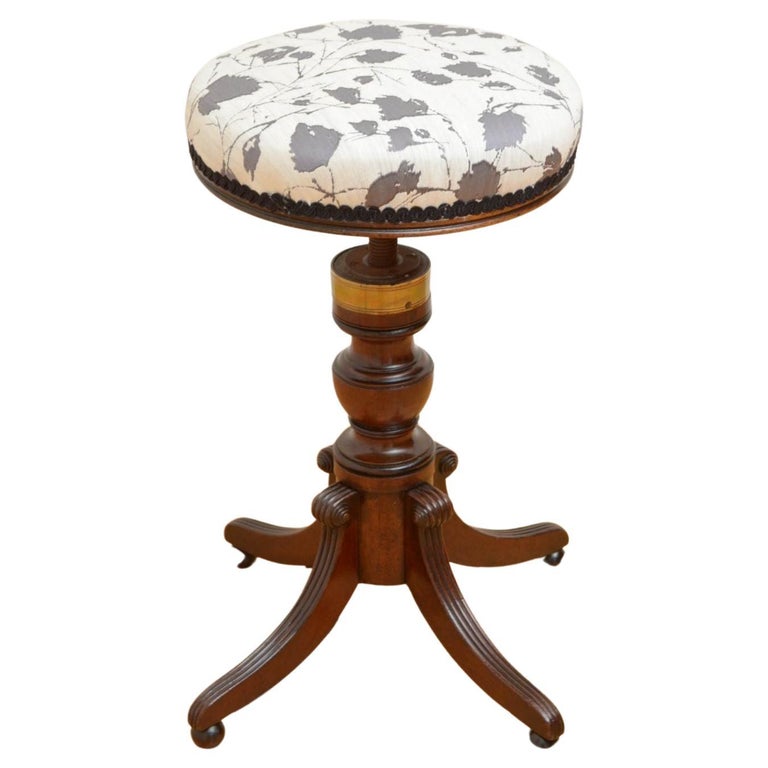 Fine Quality Regency Mahogany Stool For Sale at 1stDibs