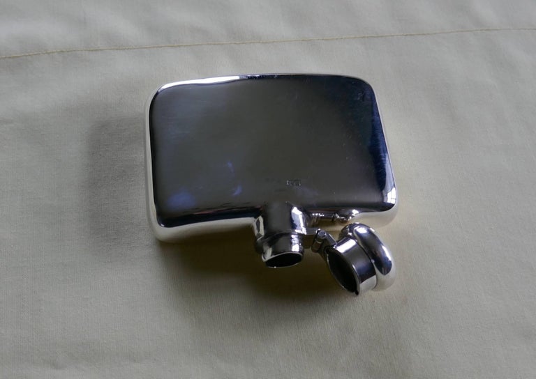 Fine Quality Vintage Silver Hip Flask by Stokes and Ireland, 1900 at ...
