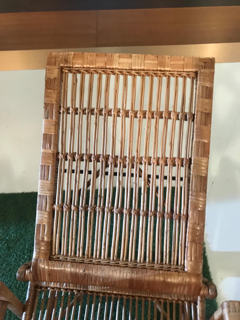 Fine Rattan Lounger circa 1900, Garden Chair, wicker chair at 1stDibs ...