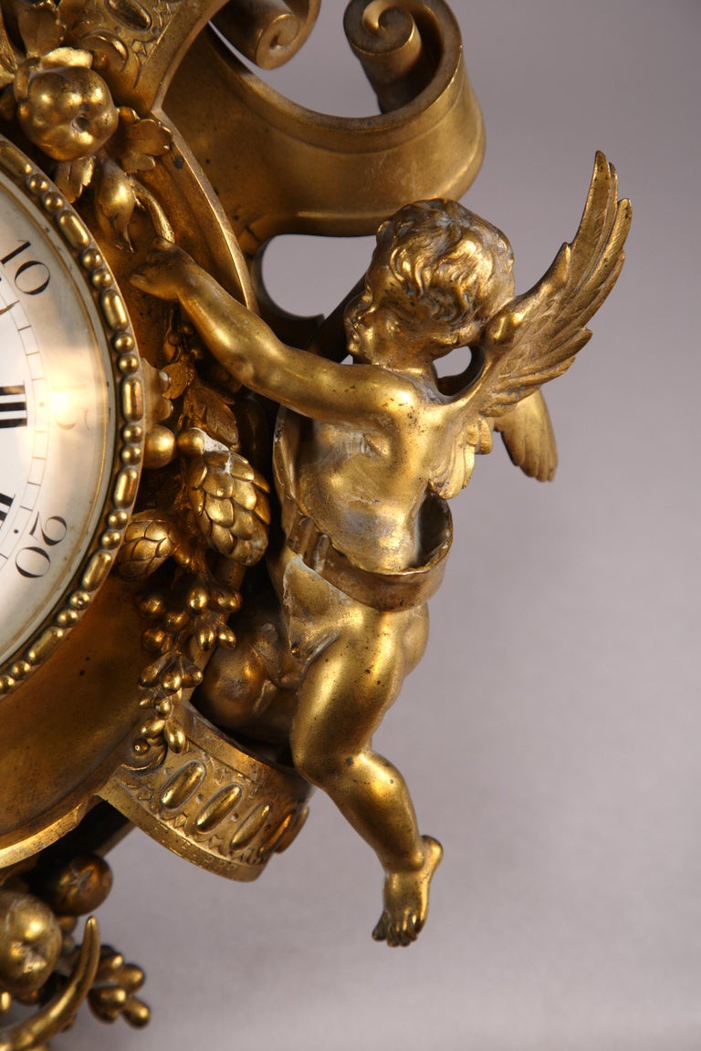 Fine Renaissance Style Wall-Clock by Sévin and Barbedienne at 1stDibs