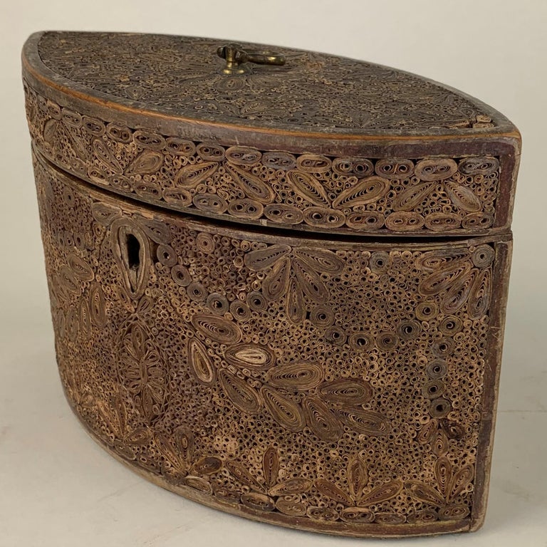 Fine Rolled Paper Tea Caddy For Sale at 1stDibs