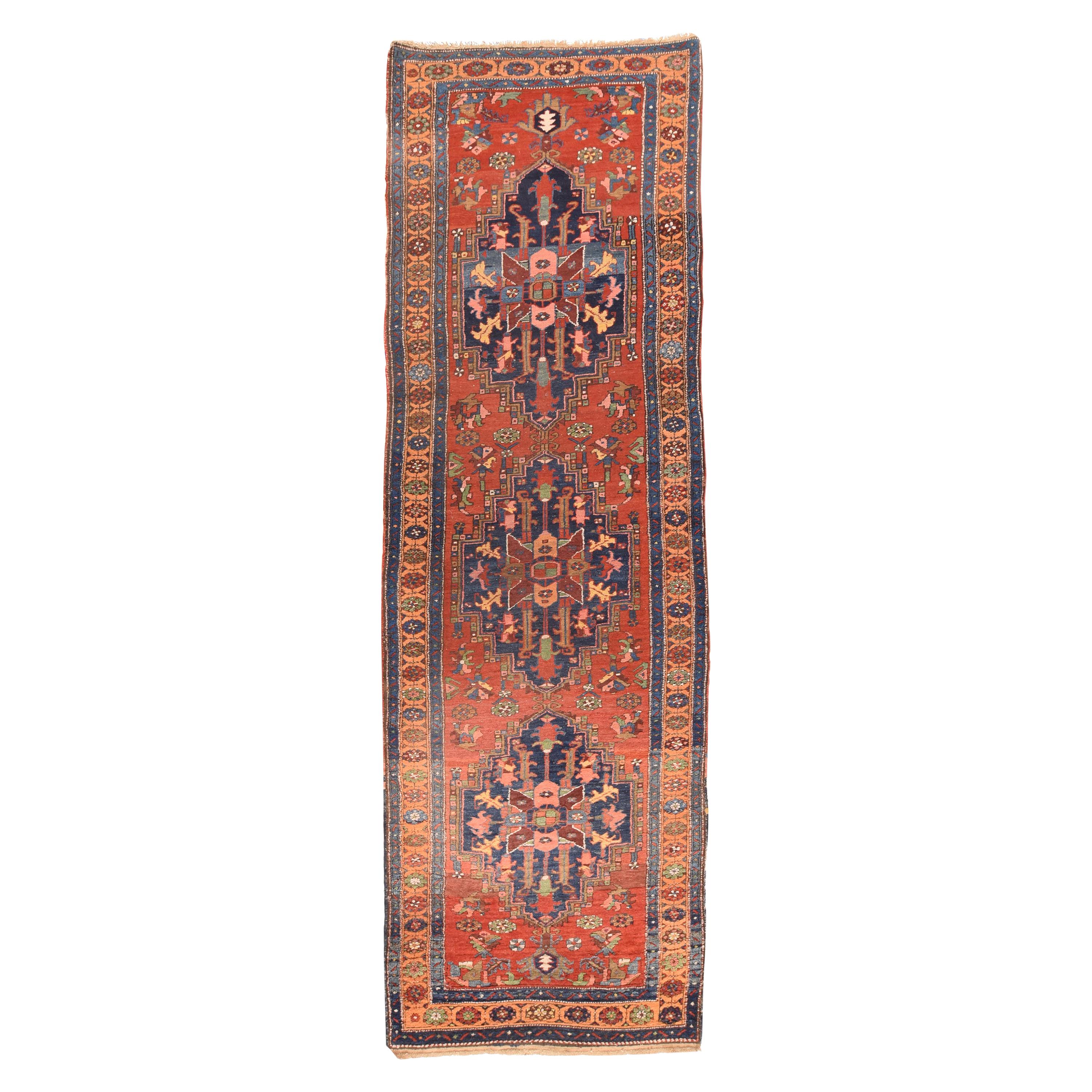 Antique Persian Karajeh Heriz Long Rug For Sale at 1stDibs