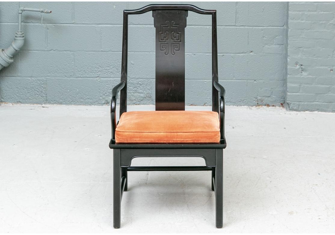 Fine Set of 8 Vintage Asian Style Dining Chairs by Century For Sale at ...