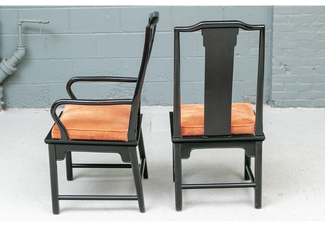 Fine Set of 8 Vintage Asian Style Dining Chairs by Century For Sale at ...