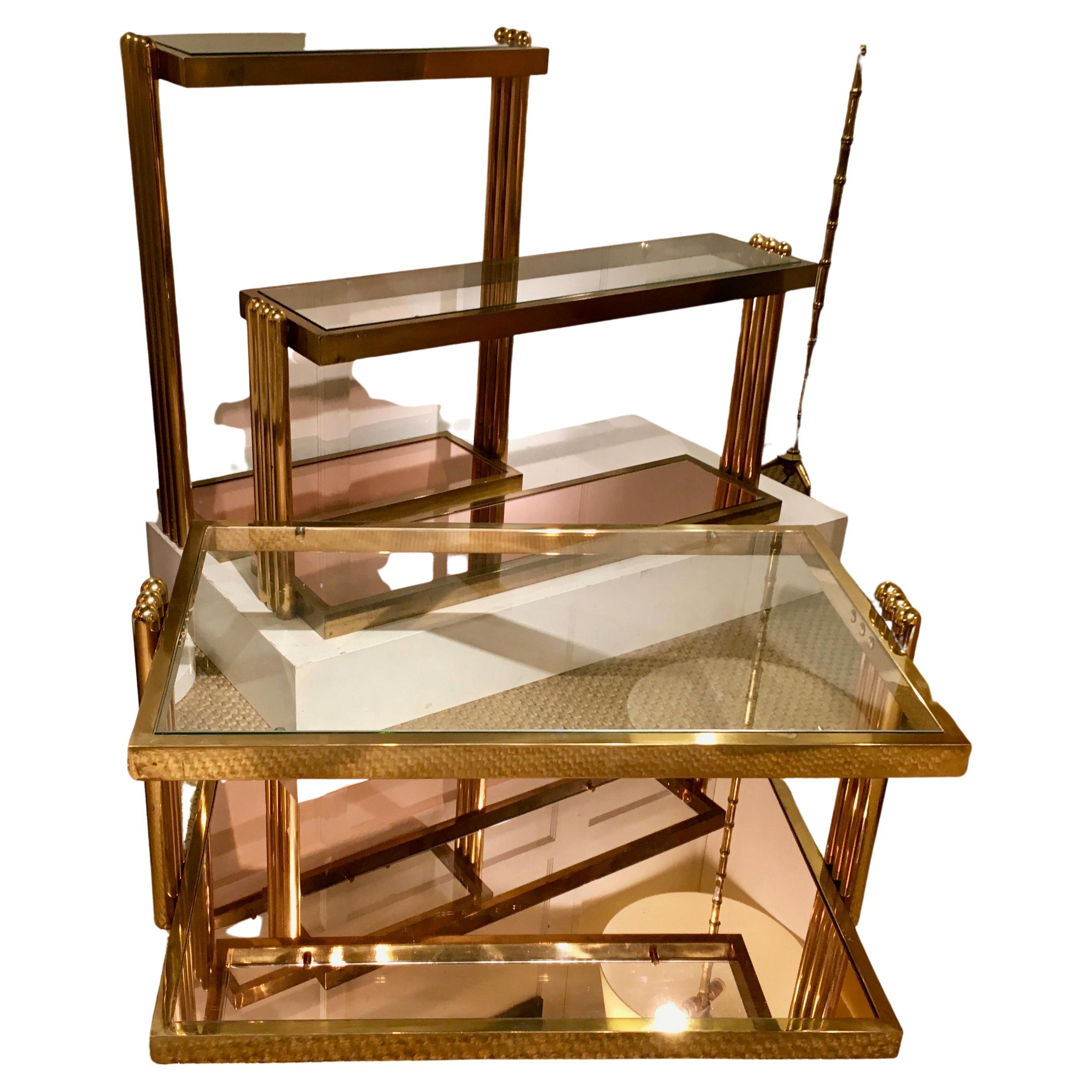 High Console Table in Single Slab of Antique Hardwood Available by P ...