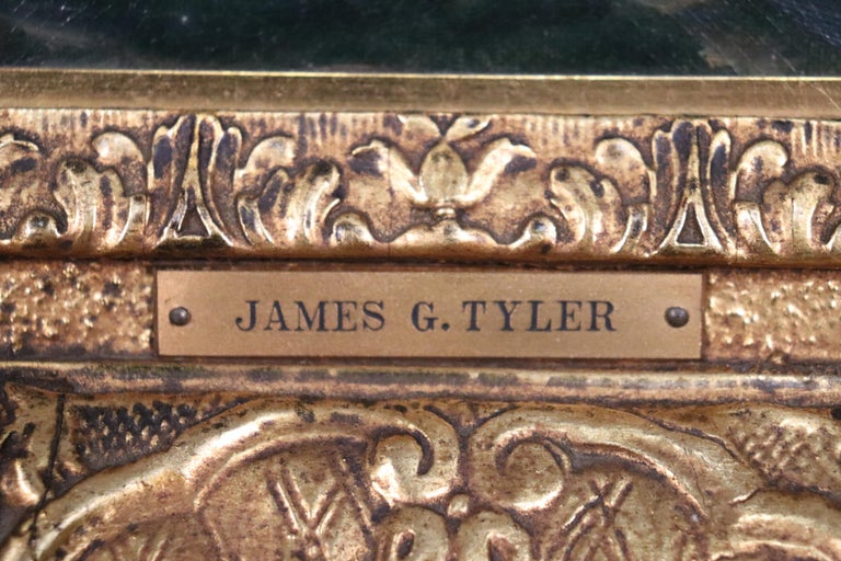 Fine Signed Painting of a Tall Sailing Ship James Gale Tyler For Sale ...