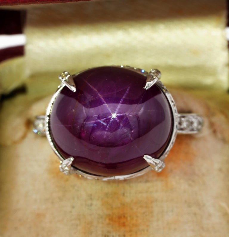 Fine Solitaire 19.0 Carat Natural Burma Unheated Star Ruby .60 Ct ...