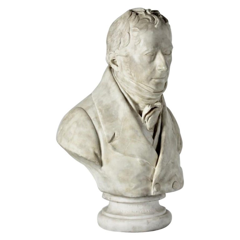 Fine Statuary Marble Bust of James Montgomery at 1stDibs