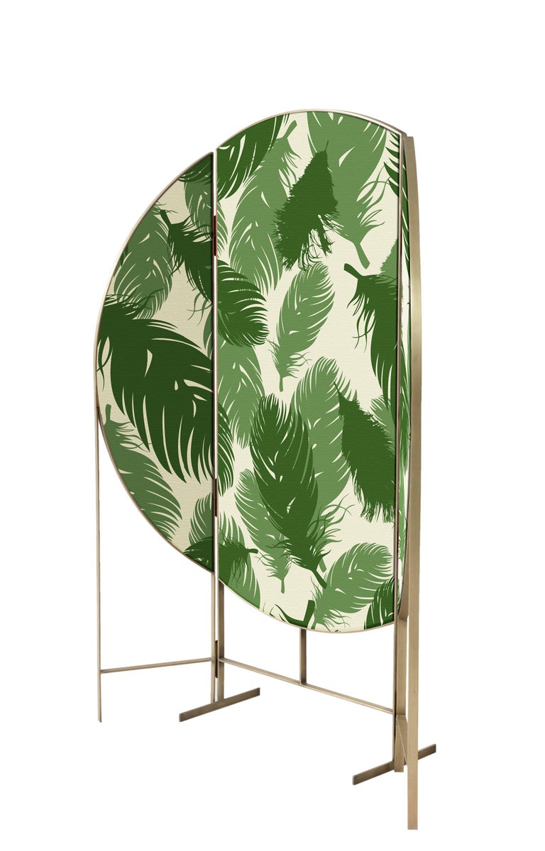 Fine Upholstered Contemporary Dressing Screen Made in England For Sale ...