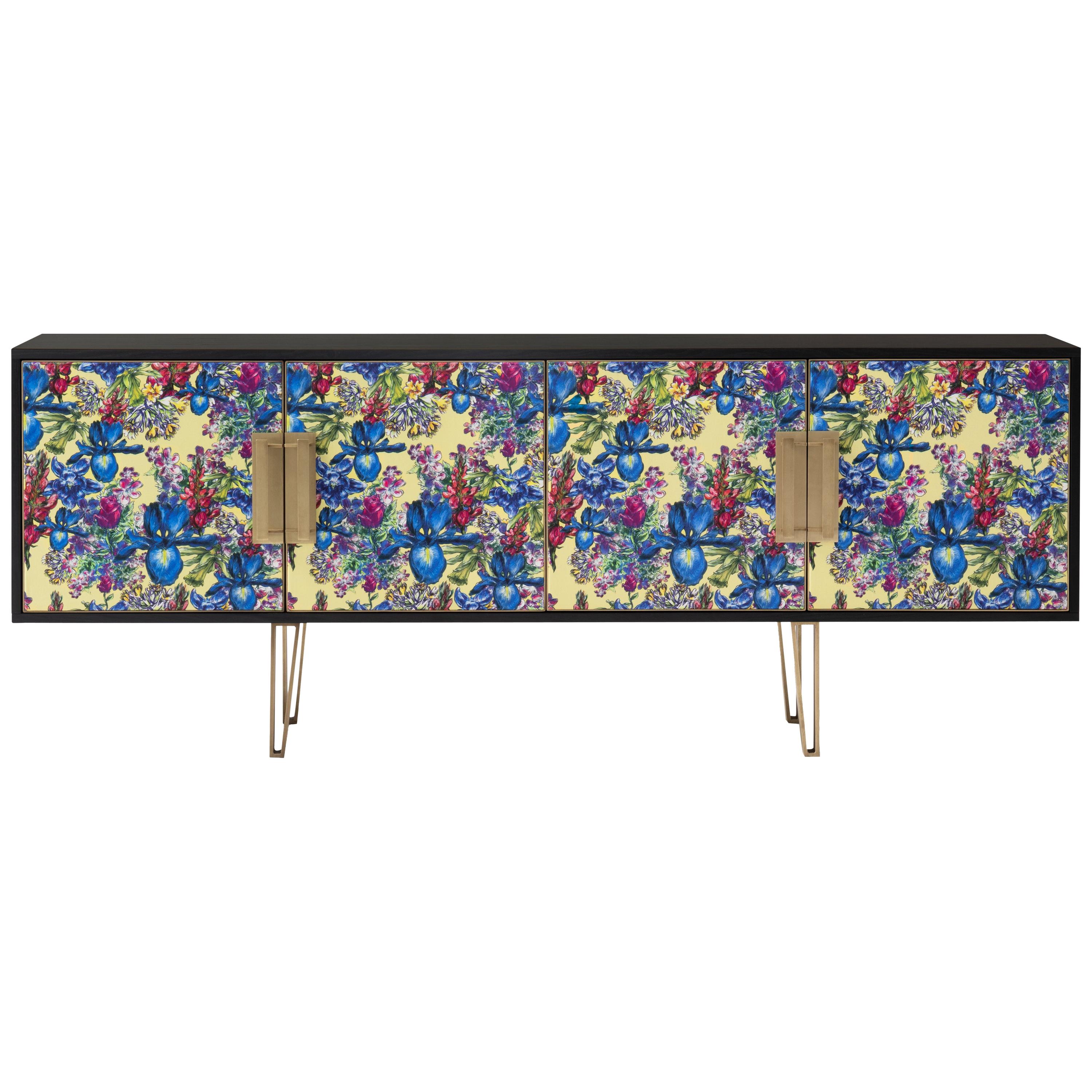 Fine Upholstered Contemporary Side Cabinet Made in England For Sale at ...