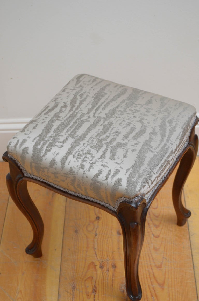 Fine Victorian Mahogany Dressing Table Stool For Sale at 1stDibs