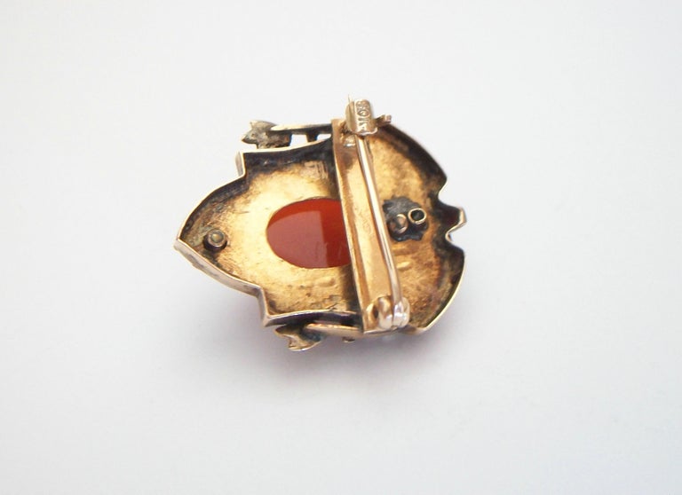 Fine Victorian Sardonyx Cameo Set in 10k Yellow Gold Frame, U.K, circa ...