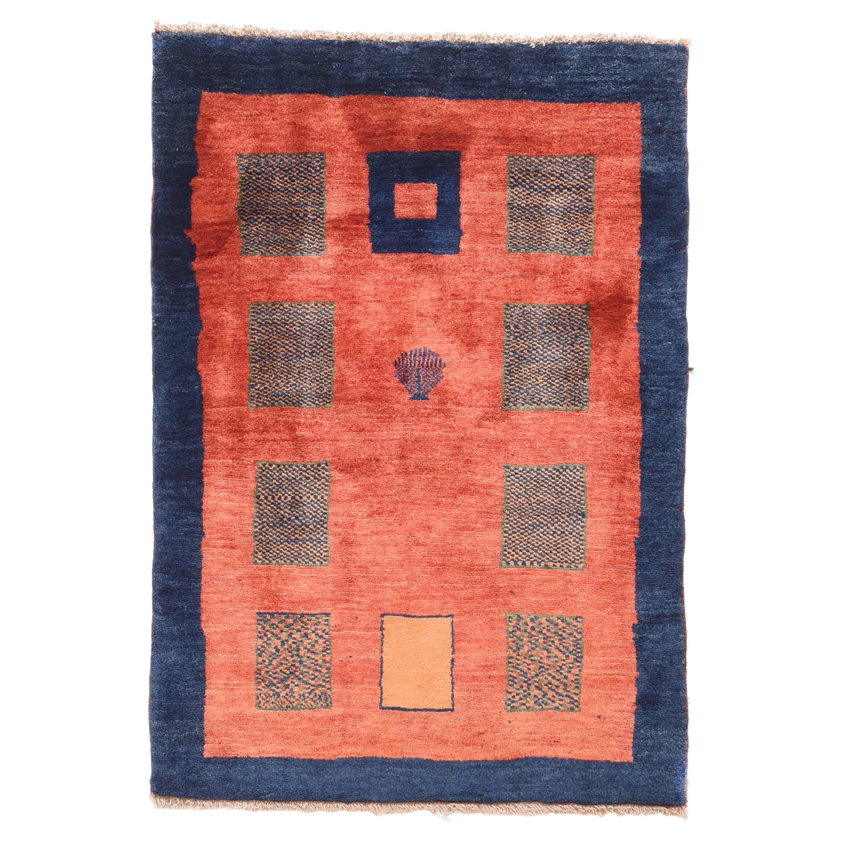 Fine Vintage Gabbeh Shiraz Persian Rug, Hand Knotted, circa 1970s at ...