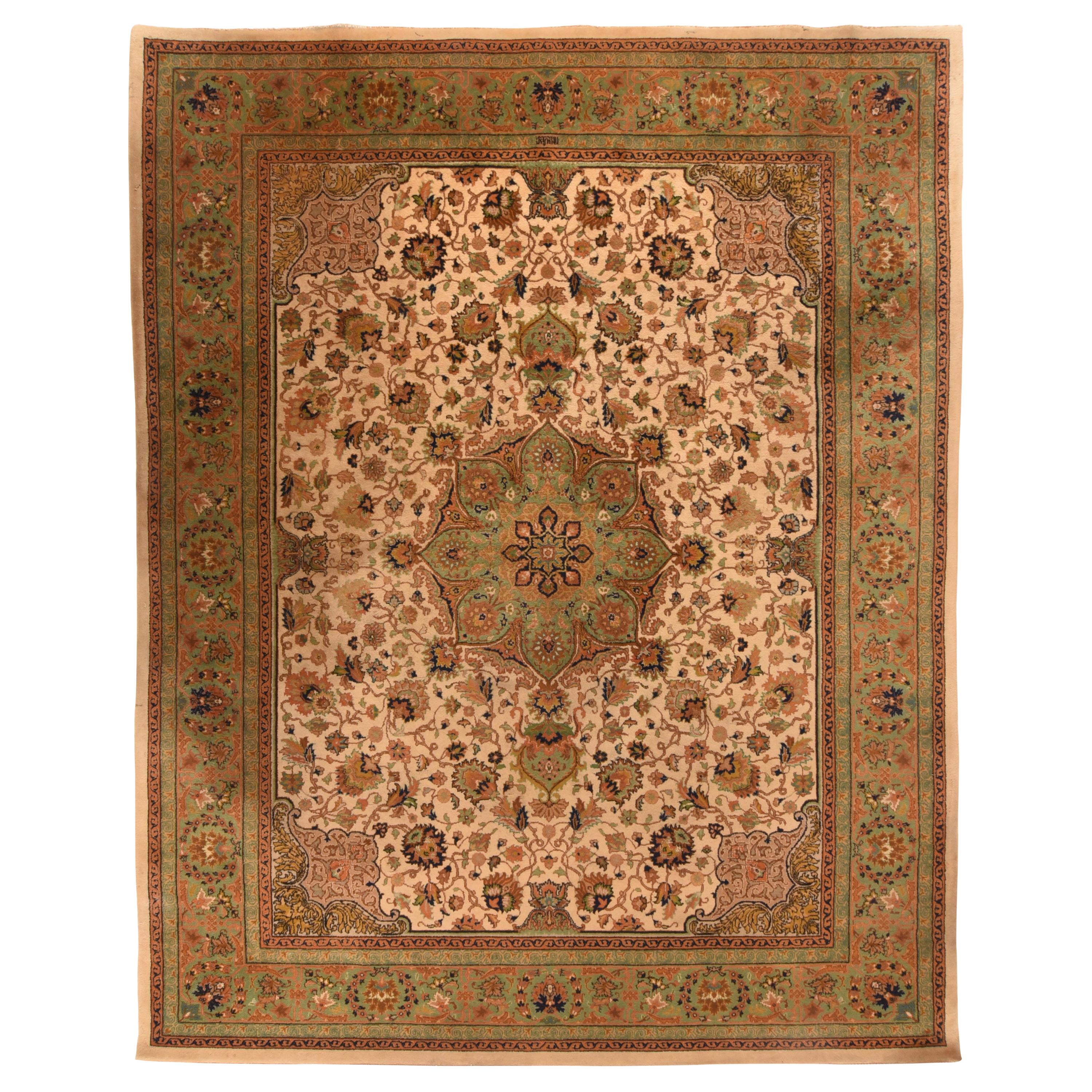 Vintage Indian Area Rug with Traditional European Cottage, French ...