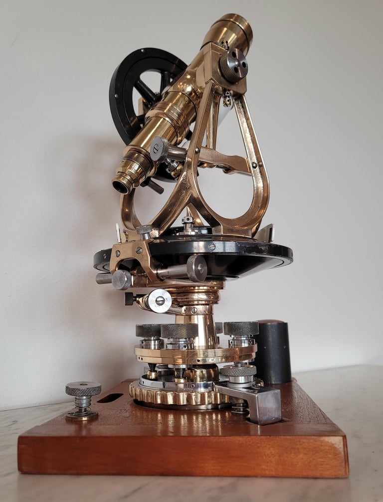Fine Vintage Japanese Surveyor's Transit Theodolite by Fuji Surveying ...