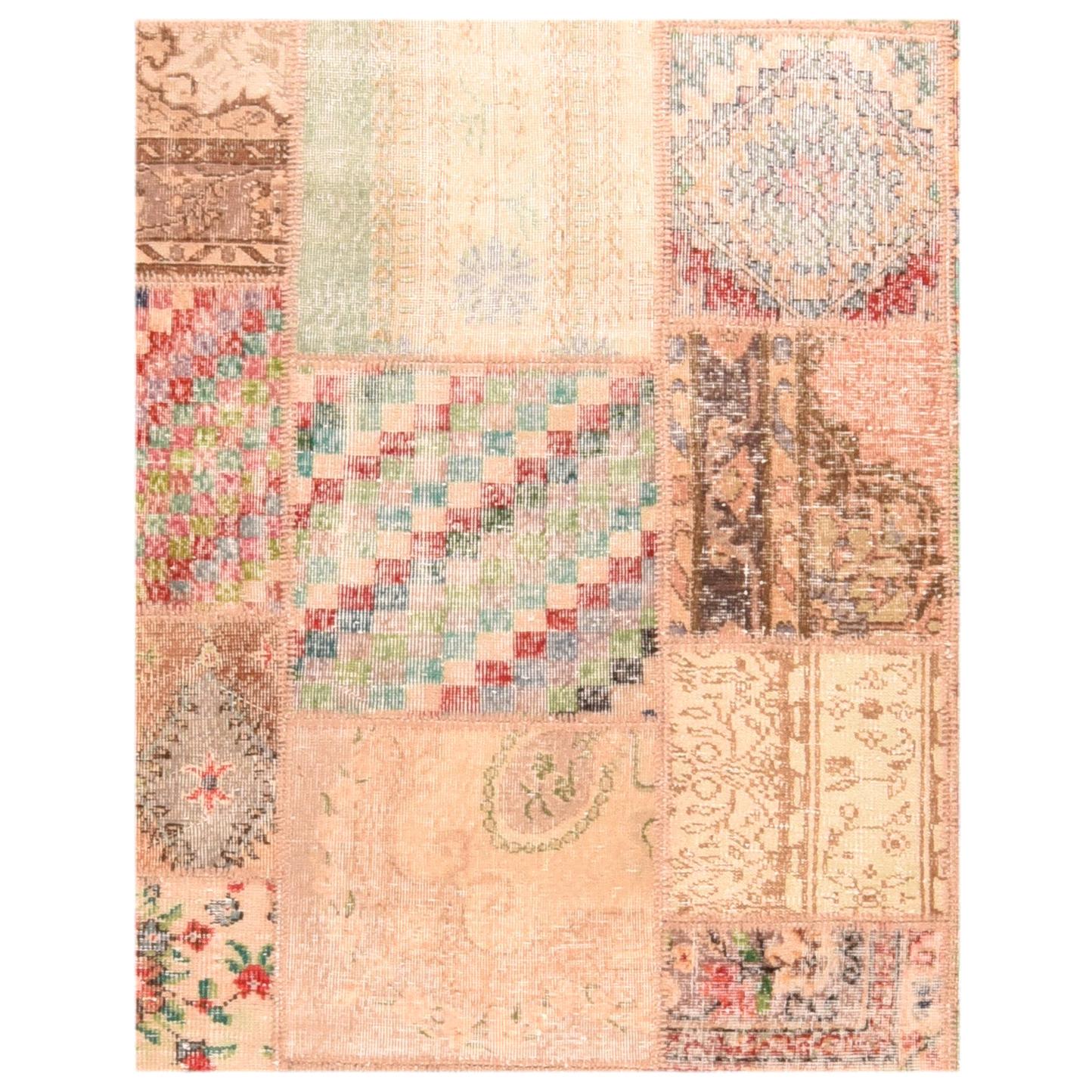 Fine Vintage Persian Pach Work Rug, Hand Knotted, circa 1970s For Sale ...