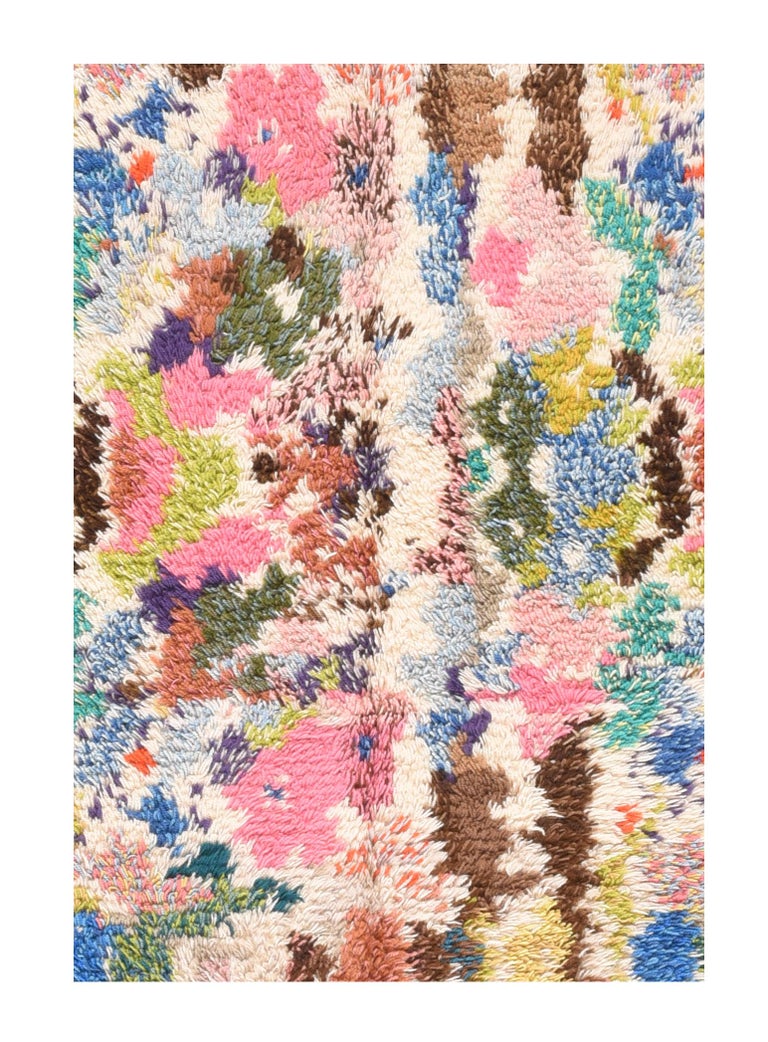 Fine Vintage Swedish Shag Rug/Carpet, Hand Knotted, circa 1950s at 1stDibs