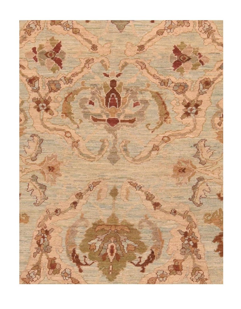 Vintage Turkish Oushak Area Rug, Hand Knotted, circa 1970s at 1stDibs