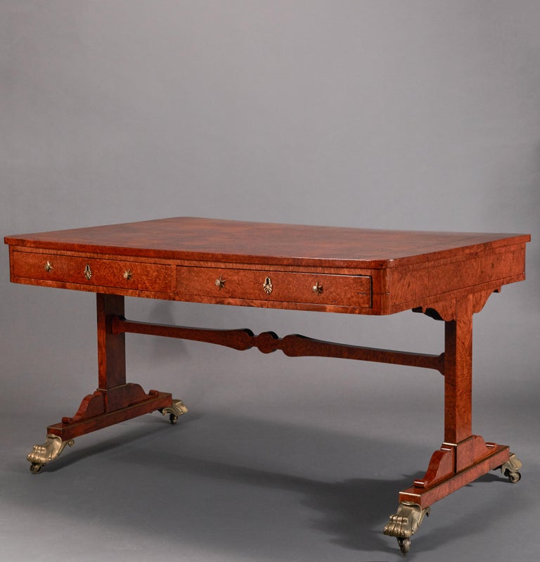 Fine William IV Library Table For Sale at 1stDibs