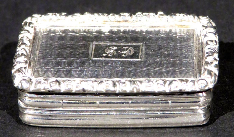 Fine William IV Sterling Silver Vinaigrette by Joseph Willmore ...