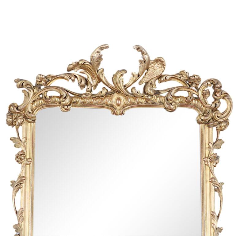 Finely Carved 19th Cen. Gilt Mirror from France For Sale at 1stDibs