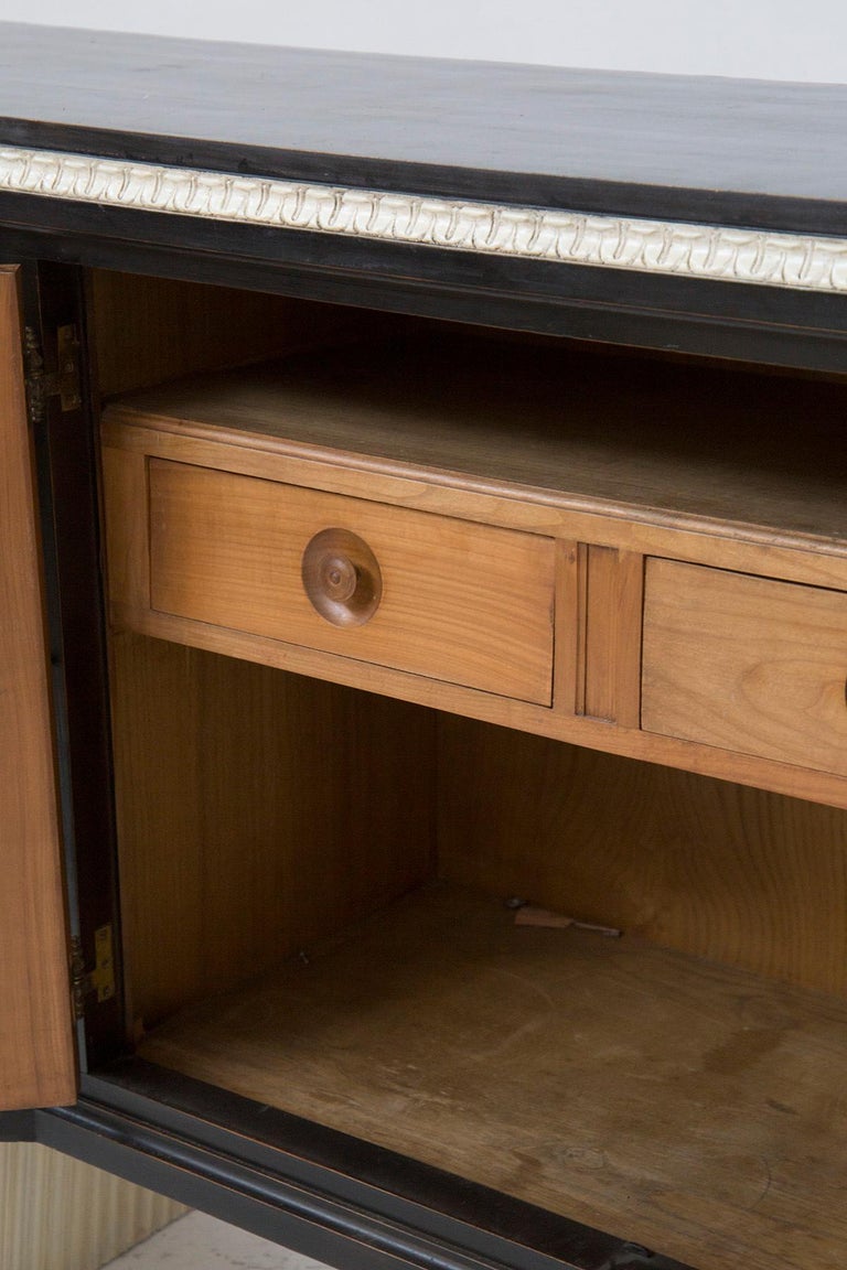 Finely Carved and Ebonized Greek-Style Cabinet For Sale at 1stDibs