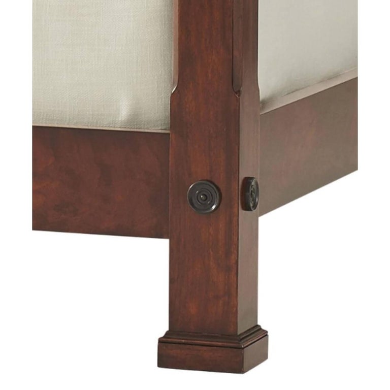 Finely Carved Mahogany Four Post King Size Bed at 1stDibs