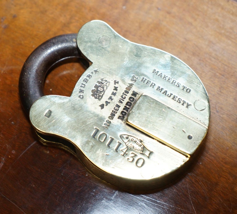 Finest Example Fully Hallmarked Chubbs Victorian Patent Padlock ...