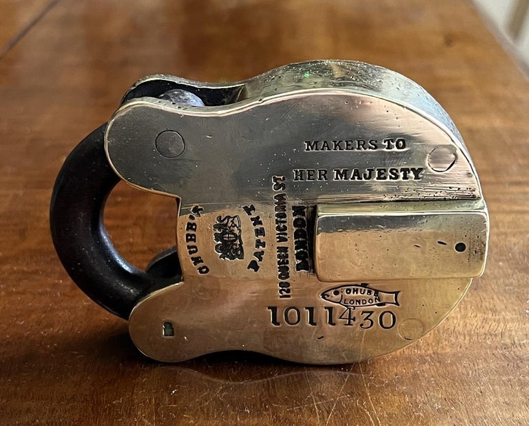 Finest Example Fully Hallmarked Chubbs Victorian Patent Padlock ...