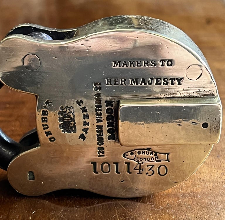 Finest Example Fully Hallmarked Chubbs Victorian Patent Padlock ...