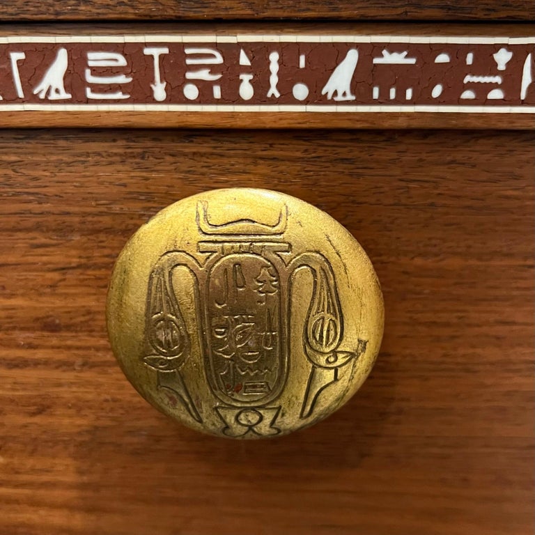 Finest Quality 1930s Reproduction of King Tutankhamun's Chest with ...