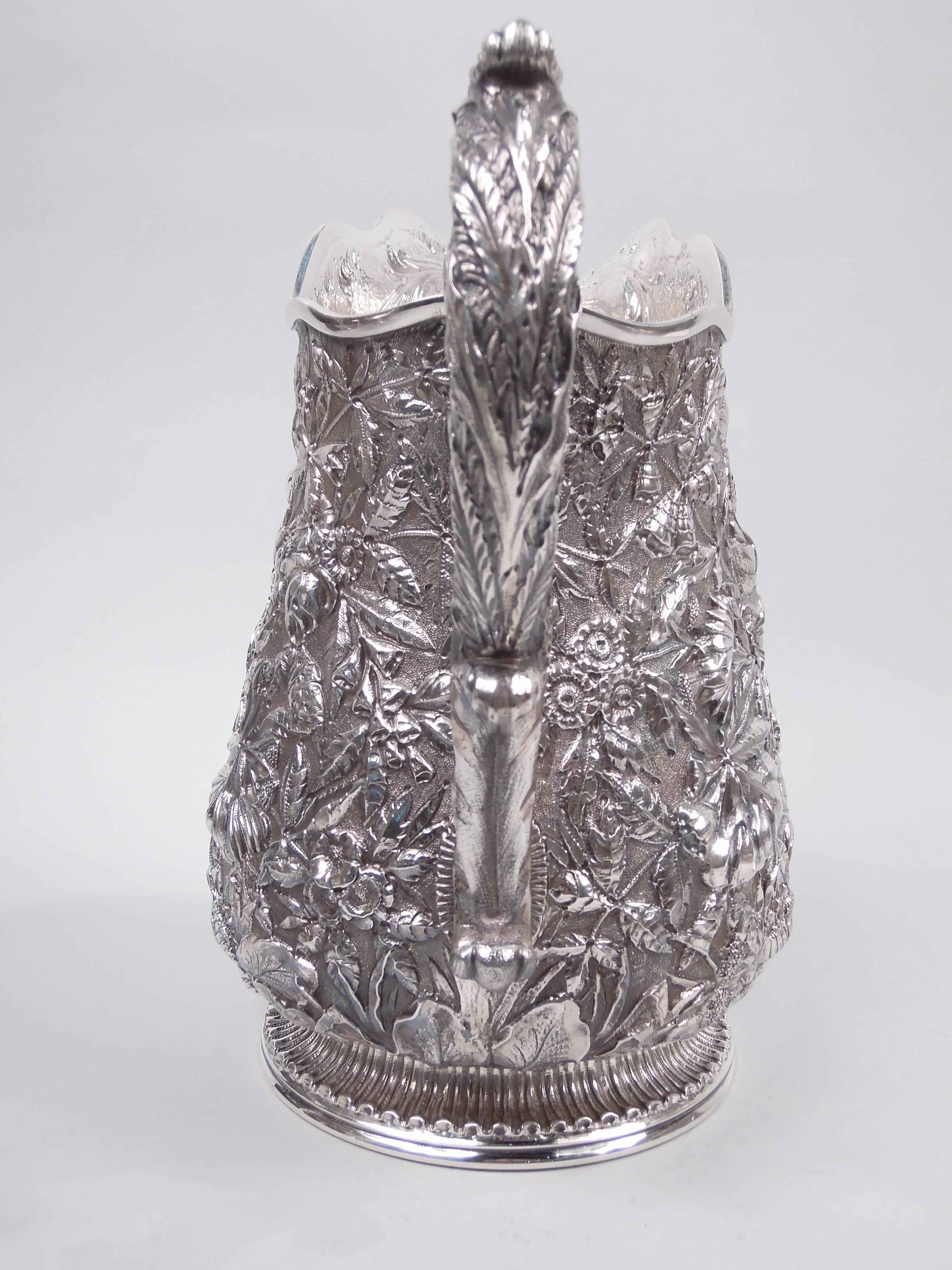 Finest Quality Kirk Baltimore Repousse Silver Water Pitcher For Sale at ...