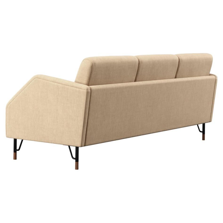 Finn Juhl 3-Seat 77 Sofa Couch, Wood and Fabric For Sale at 1stDibs