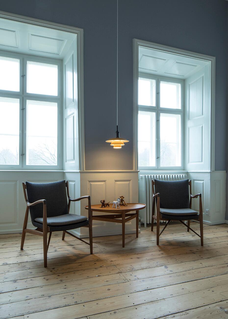 Finn Juhl 45 Chair, Wood and Leather by House of Finn Juhl For Sale at ...