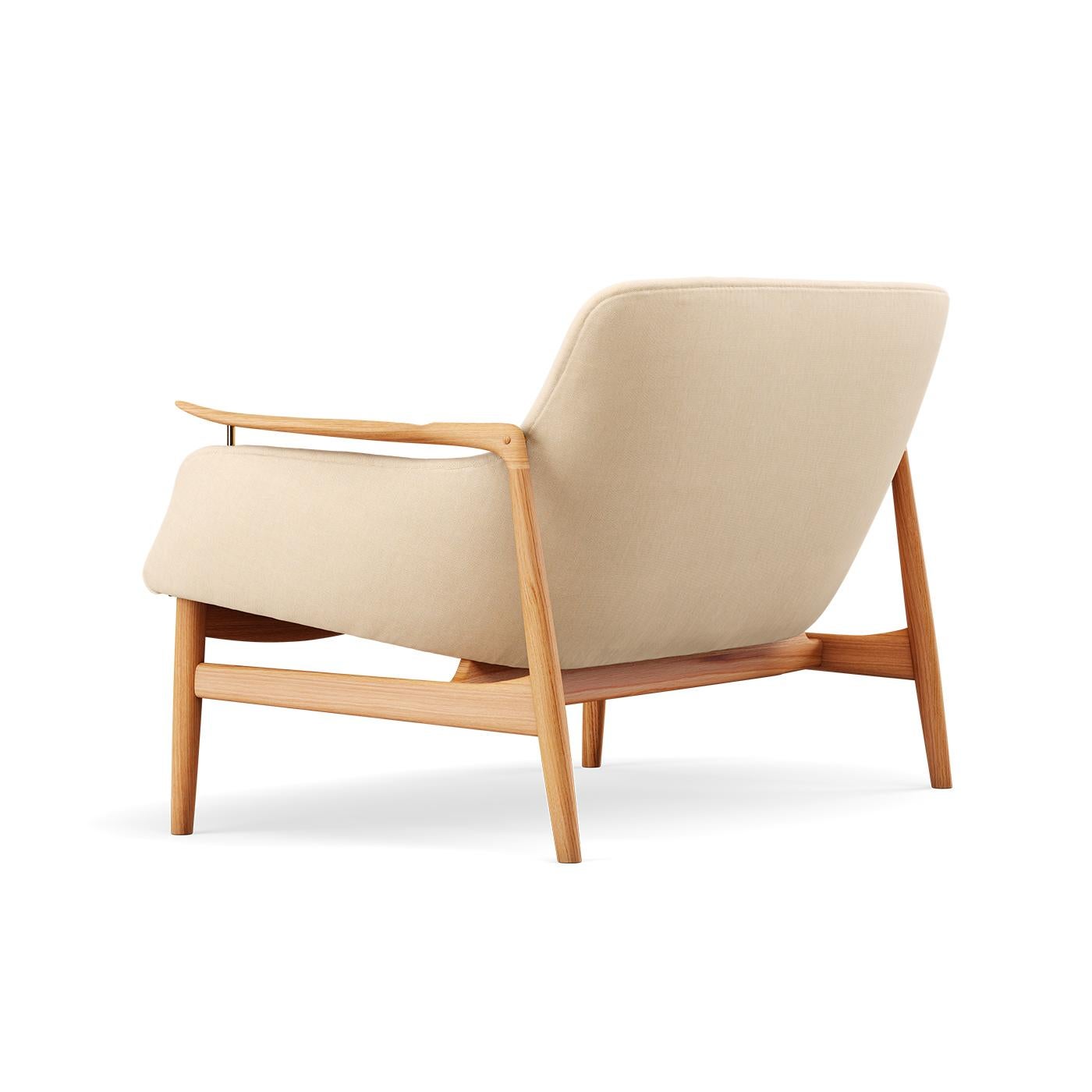 Finn Juhl 53 Sofa Dark Oak Hallingdal 100 by House of Finn Juhl For ...