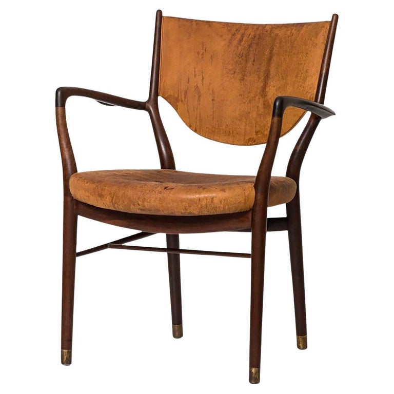 Finn Juhl, Armchair, NV 46, Niels Vodder, 1950s For Sale at 1stDibs