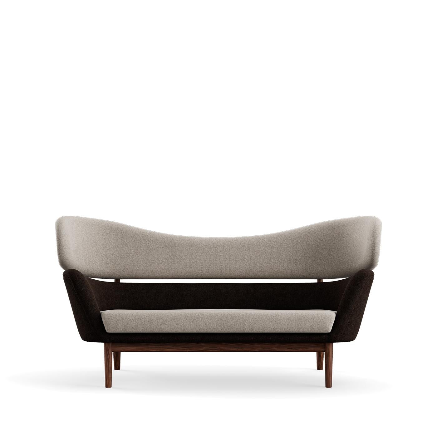 Finn Juhl Baker Sofa Hallingdal 110-376 Walnut For Sale at 1stDibs