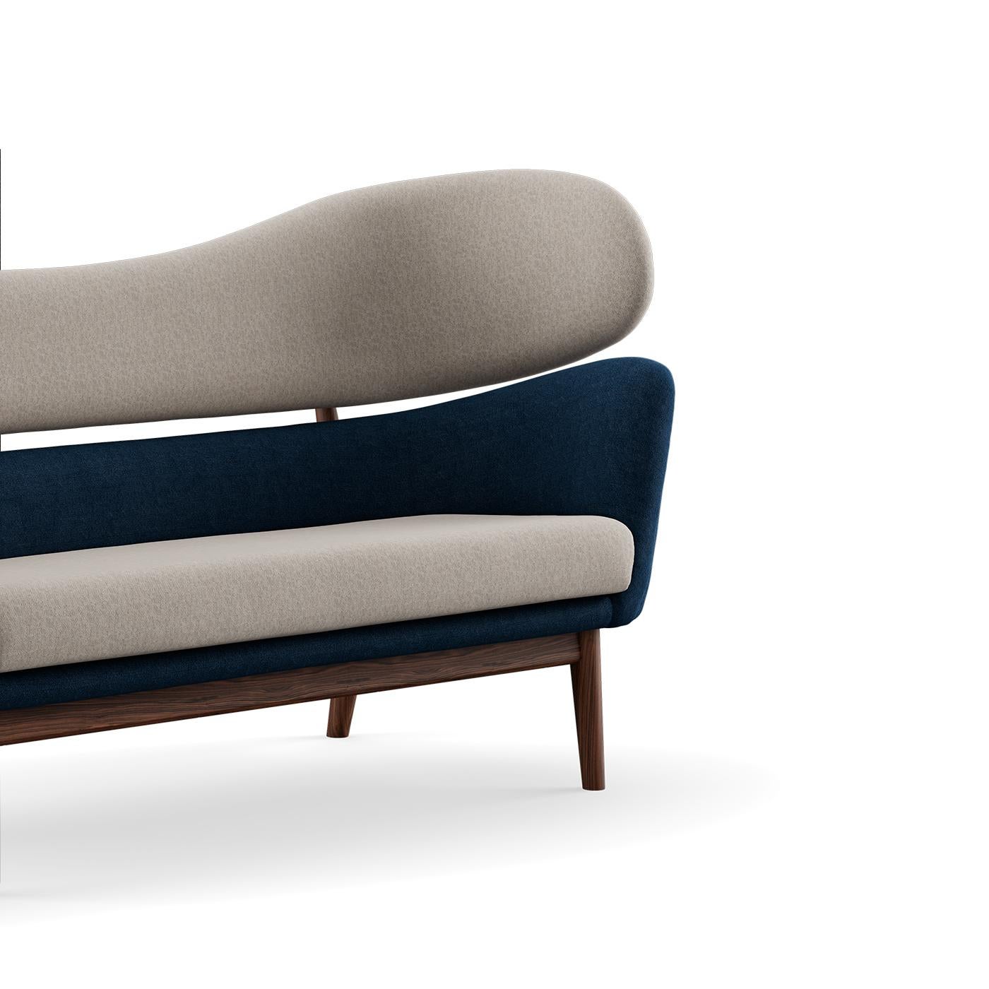 Finn Juhl Baker Sofa Hallingdal 110-764 Walnut For Sale at 1stDibs