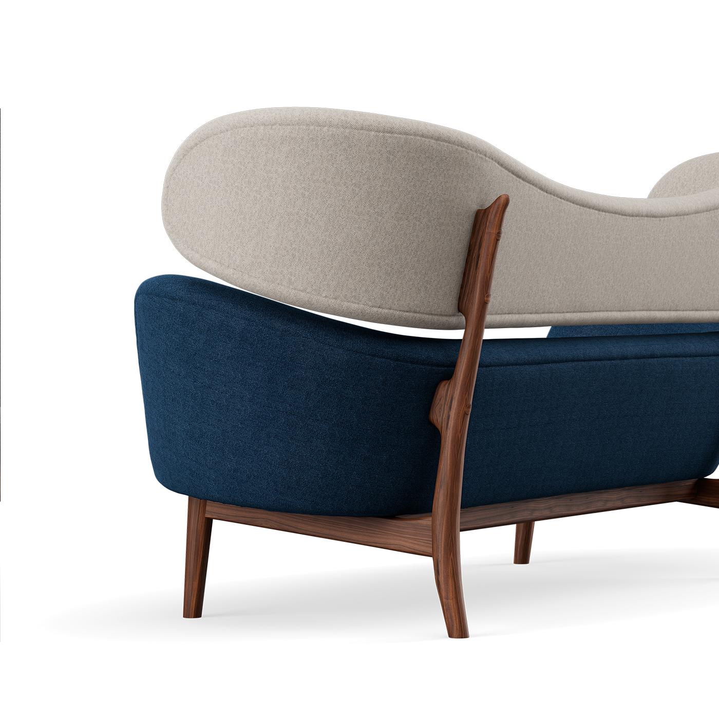 Finn Juhl Baker Sofa Hallingdal 110-764 Walnut For Sale at 1stDibs