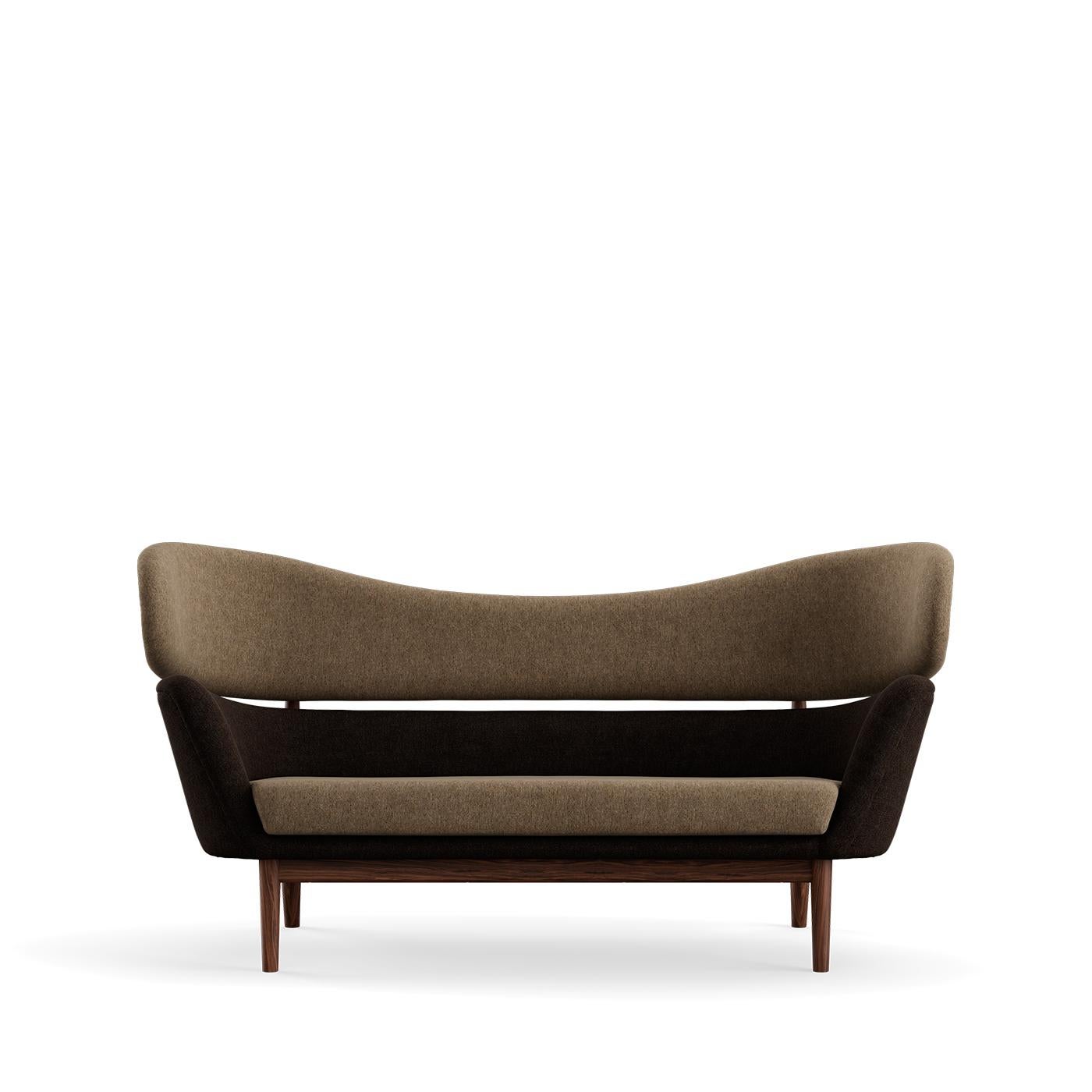 Finn Juhl Baker Sofa Hallingdal 227-376 Walnut For Sale at 1stDibs