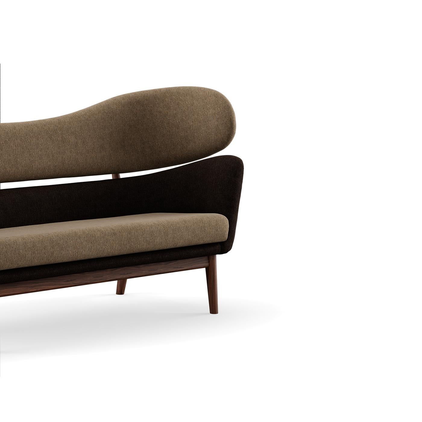 Finn Juhl Baker Sofa Hallingdal 227-376 Walnut For Sale at 1stDibs