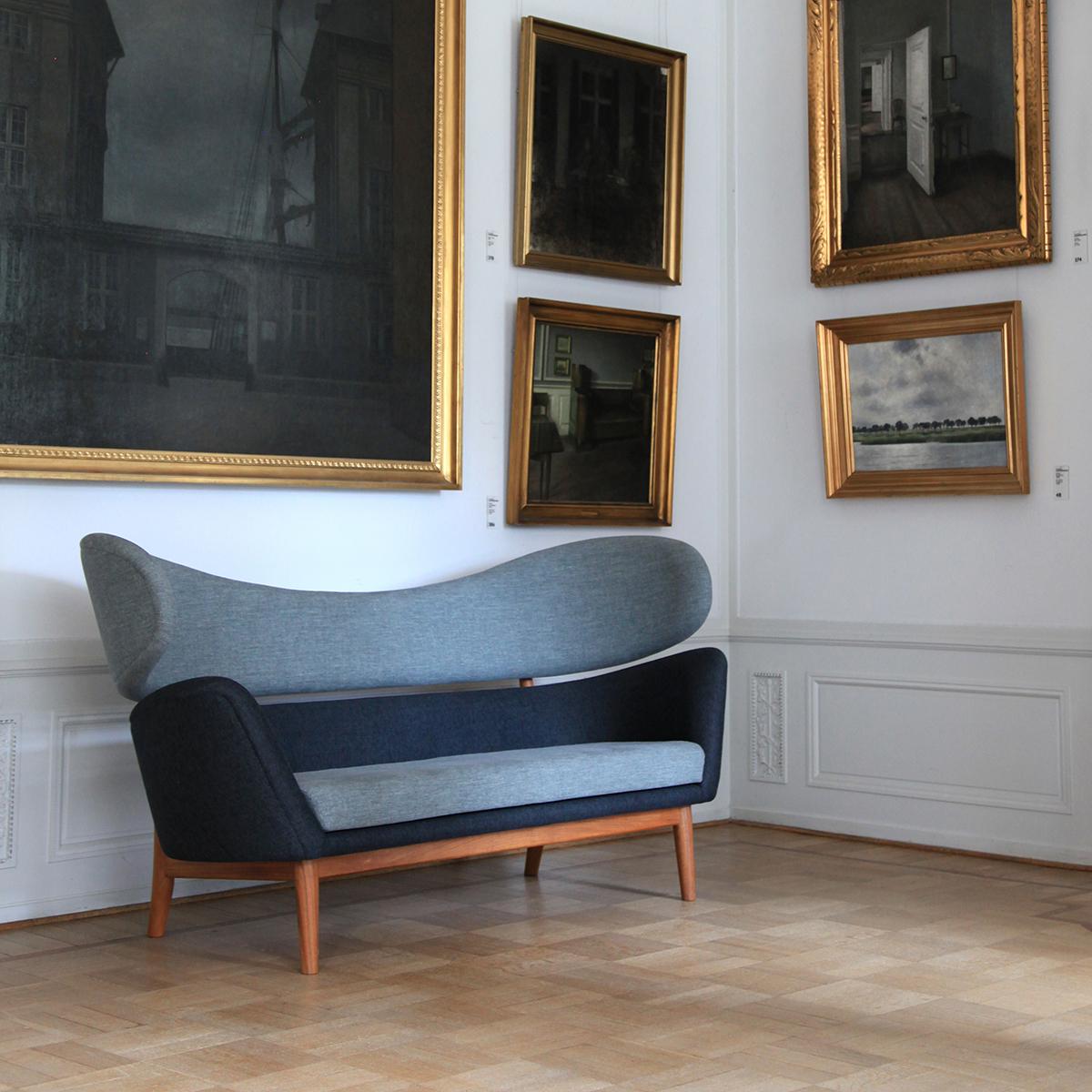 Finn Juhl Baker Sofa, Wood and Fabric by House of Finn Juhl For Sale at ...
