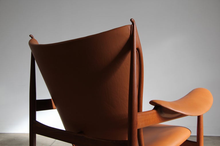Finn Juhl "Chieftan" Chair by Niels Roth Andersen in Teak and Cognac ...