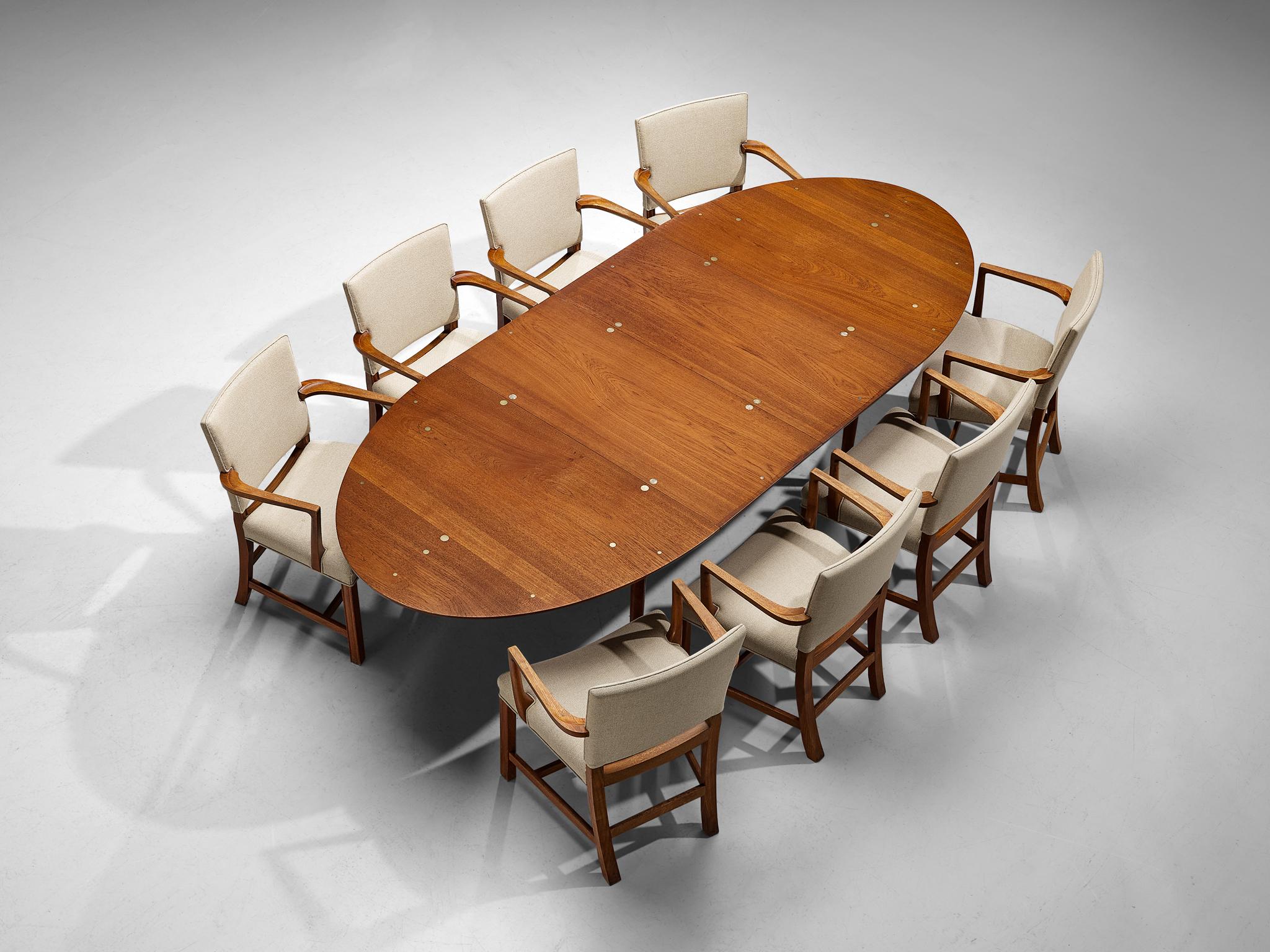 Finn Juhl for Niels Vodder Dining Table ‘Judas’ with Kaare Klint ...