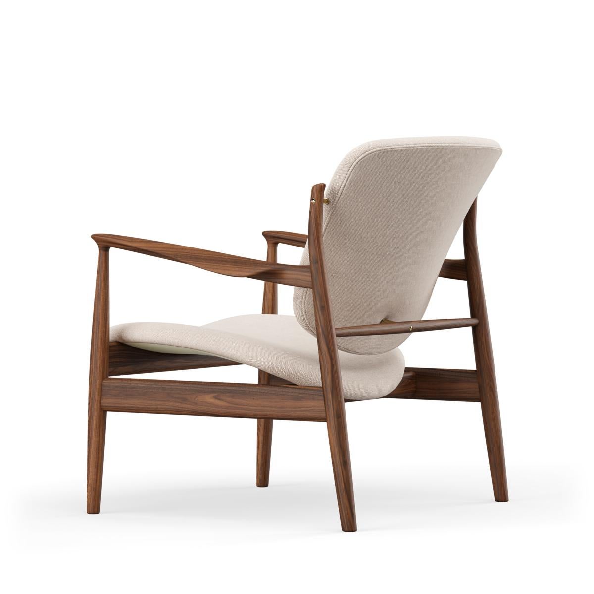 Finn Juhl France Chair in Wood and Fabric For Sale at 1stDibs