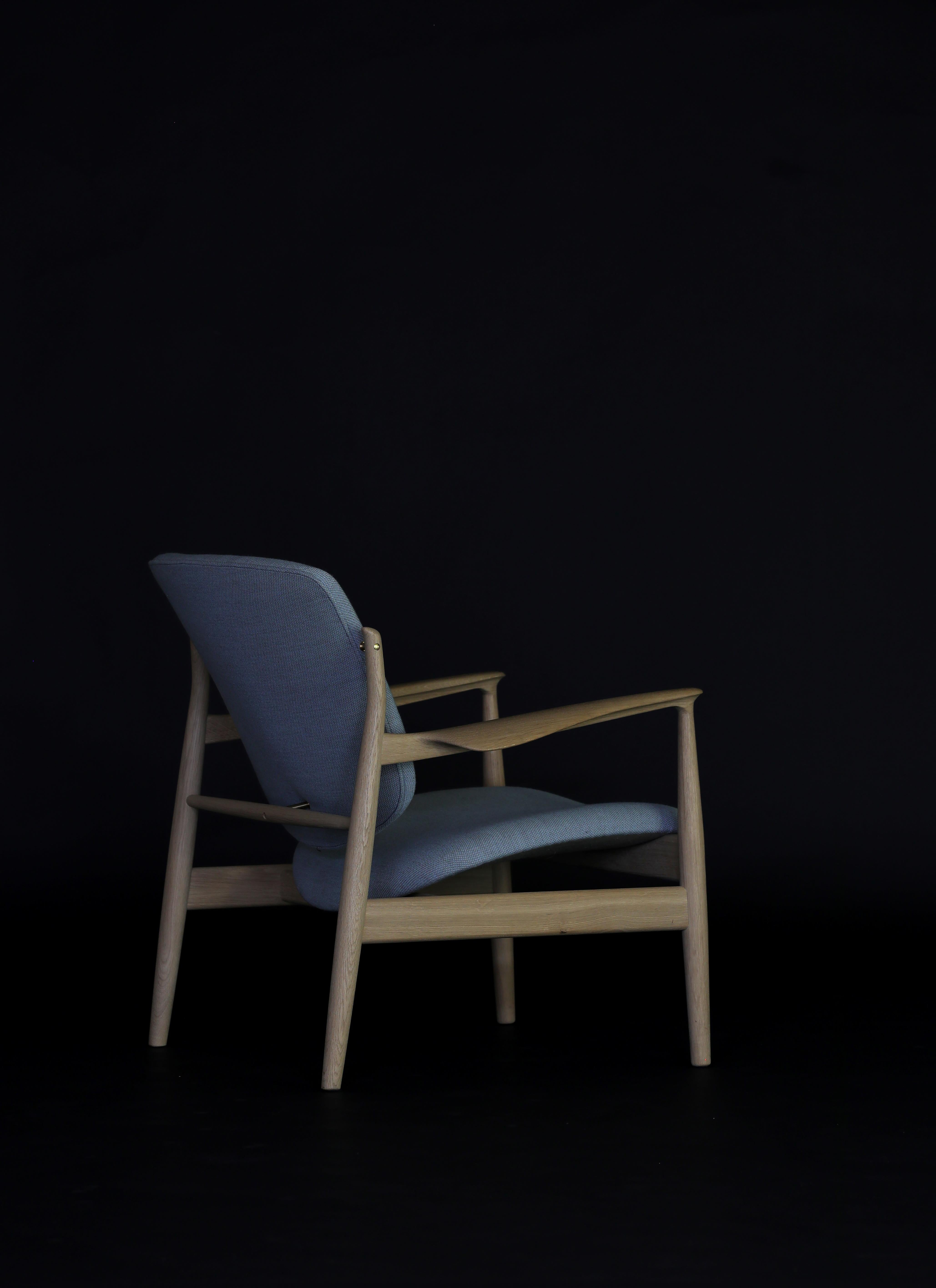Finn Juhl France Chair in Wood and Fabric For Sale at 1stDibs
