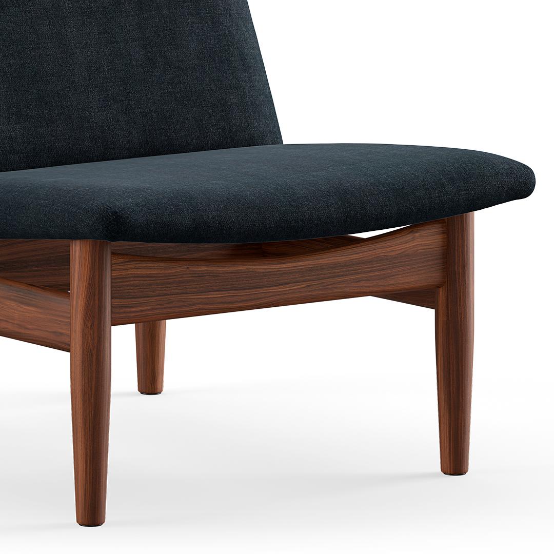 Finn Juhl Japan Series Chair, Wood and Raf Simons Kvadrat For Sale at 1stDibs