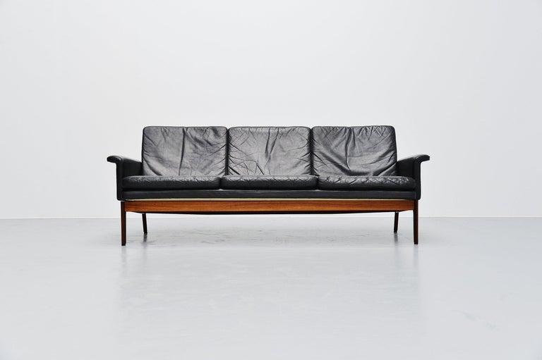Finn Juhl Jupiter Sofa France and Son Denmark 1965 Black For Sale at ...