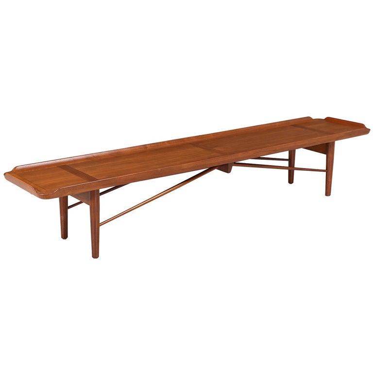 Finn Juhl Model 406 Coffee Table / Bench for Baker Furniture at 1stDibs