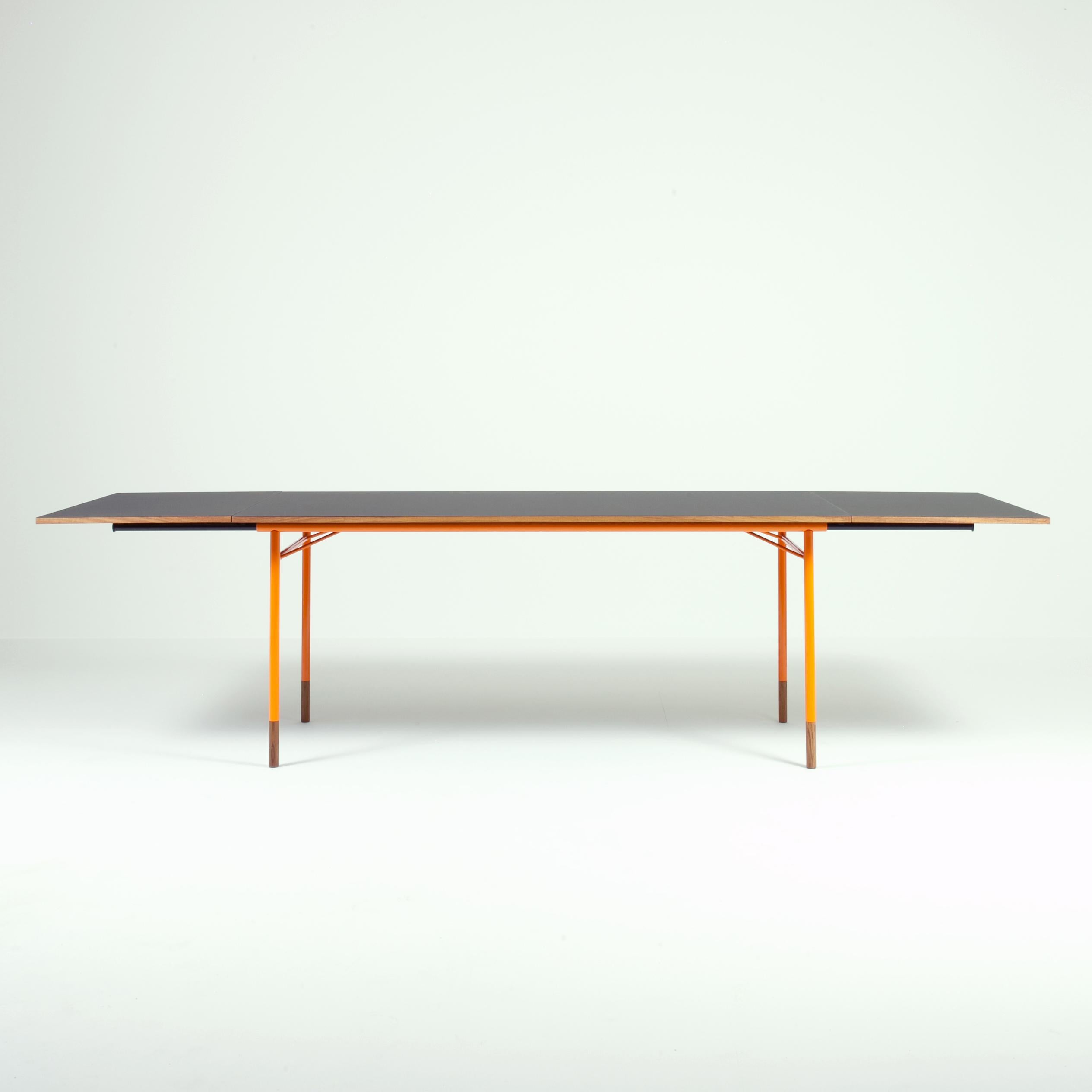 Finn Juhl Nyhavn Dining Table with Two Drop Leaves, Lino and Wood For ...
